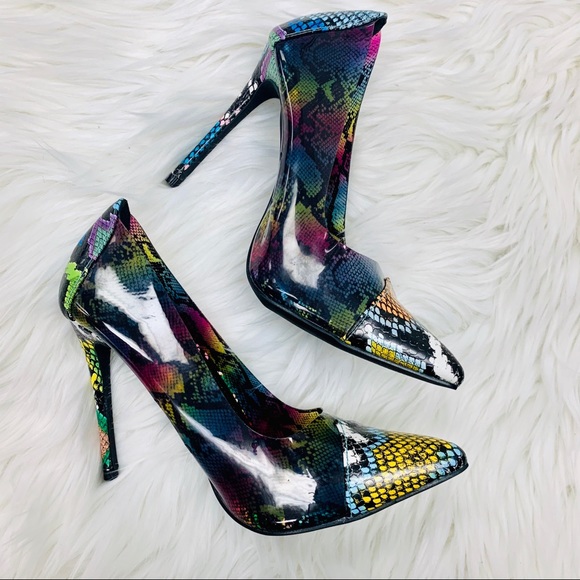 Shoes | Multi Transparent Snake Pump | Poshmark